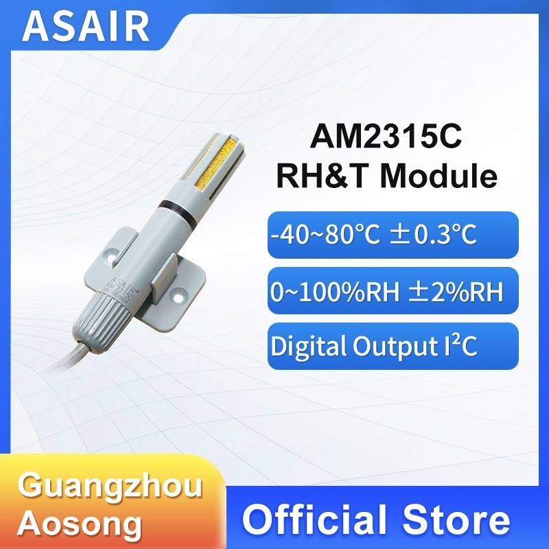 ASAIR ducted wall-mounted temperature and humidity sensor probe ...