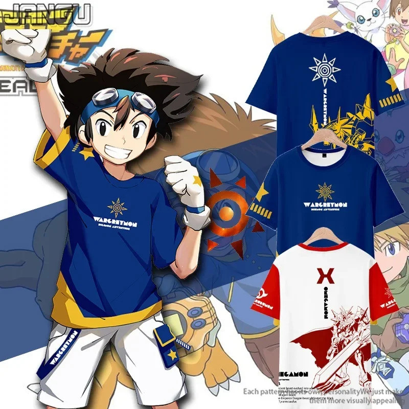 Digimon Adventure 3D Printed T-shirt Taichi Yagami Graphic Fun Short ...
