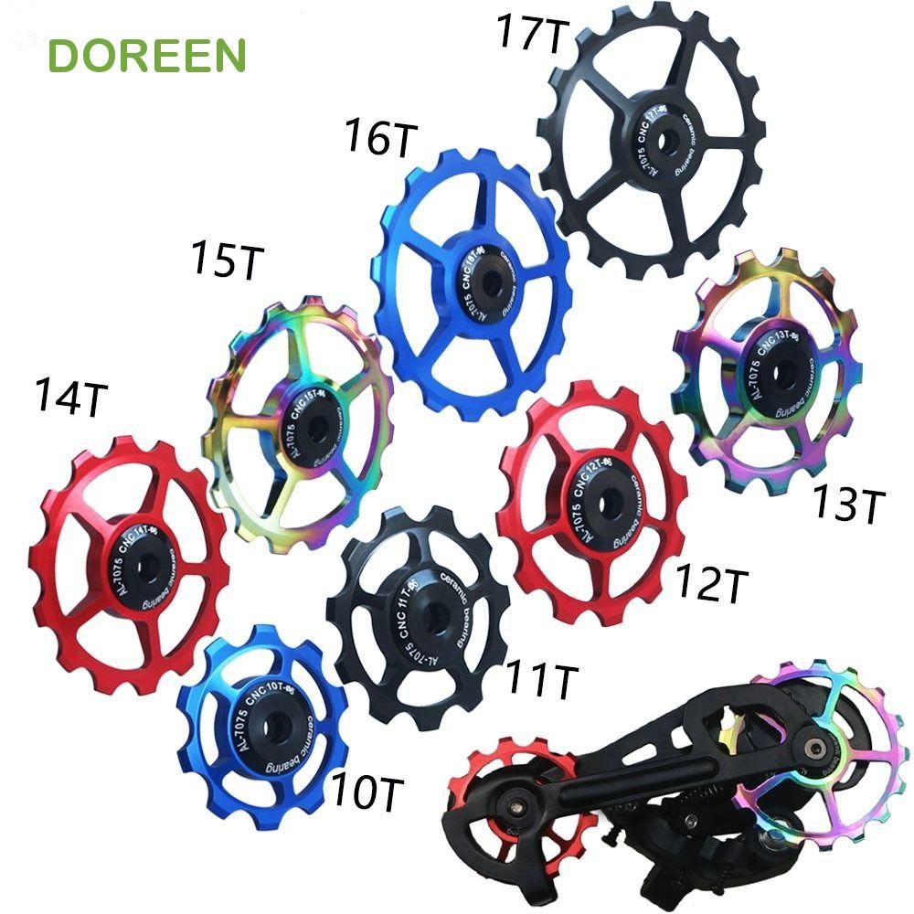 DOREEN Bike Rear Derailleur Road Bike 13T 14T 15T Jockey Wheel Rear Derailleur Guide Cycle Rear ...
