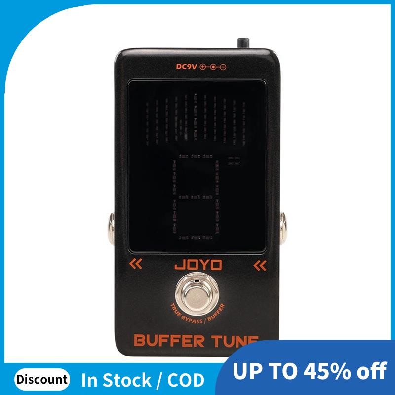 JOYO JF-19 Buffer Tuner Pedal Guitar Bass Pedal with Accurate Tuning & LED Screen for Enhanced ...
