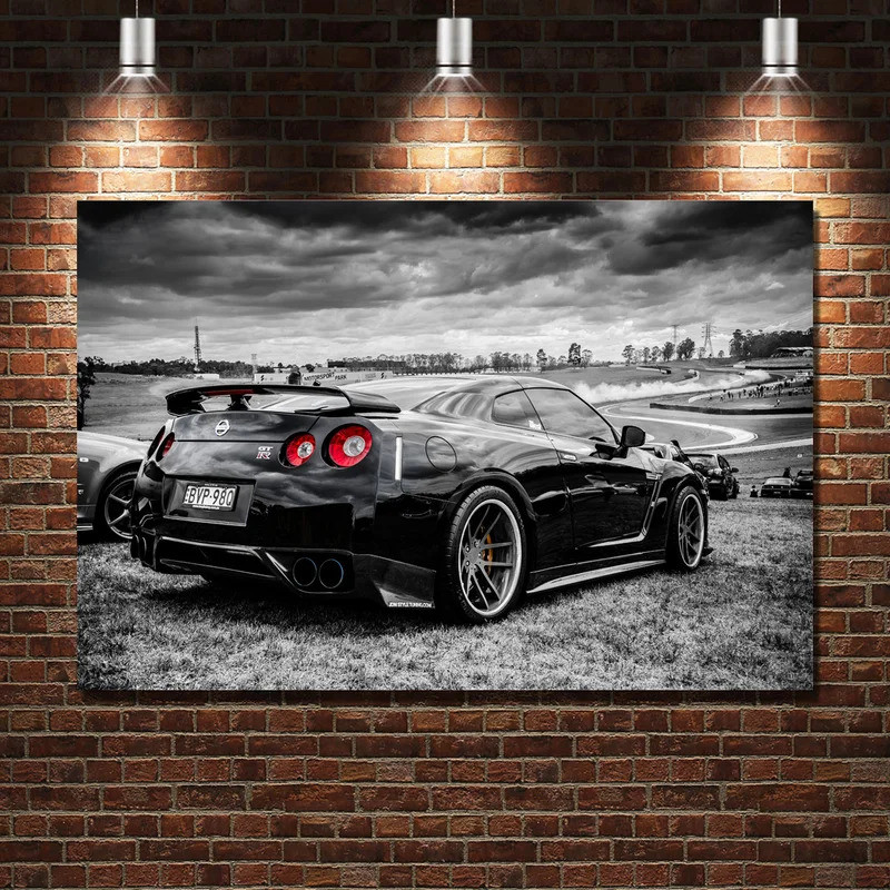 Supercar Nissan Skyline GTR R35 Sport Car 4K Wallpaper Posters and ...