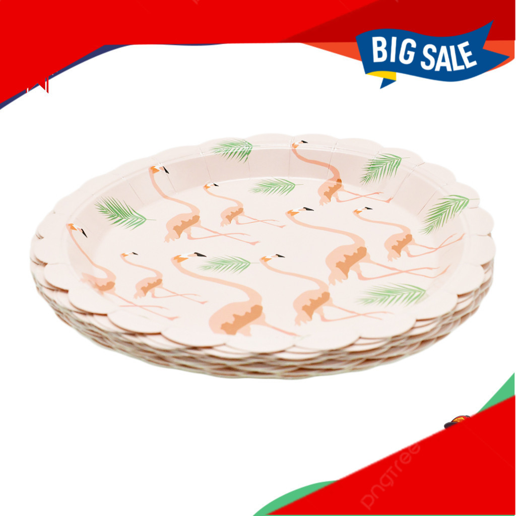 (12pcs) Pinggan Kertas Pakai Buang, Pinggan Jamuan, Party Plate ...