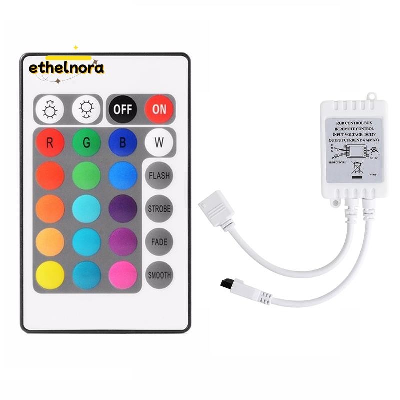24 Keys Remote Control+ LED Controller IR Light Strip Controller DC12V ...