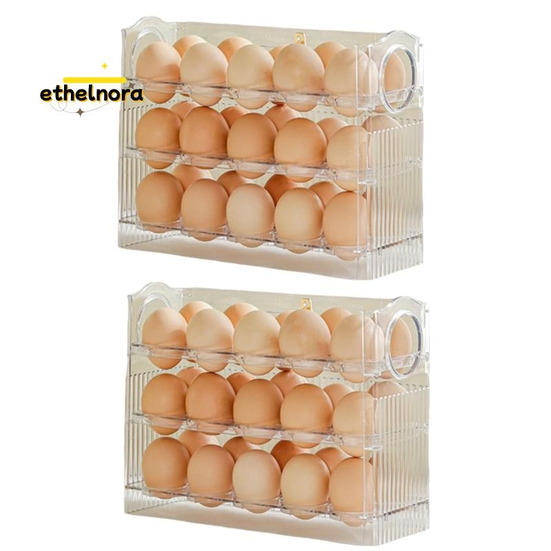 Refrigerator Egg Rack Flip Fridge Door Egg Storage Rack Tray Container ...