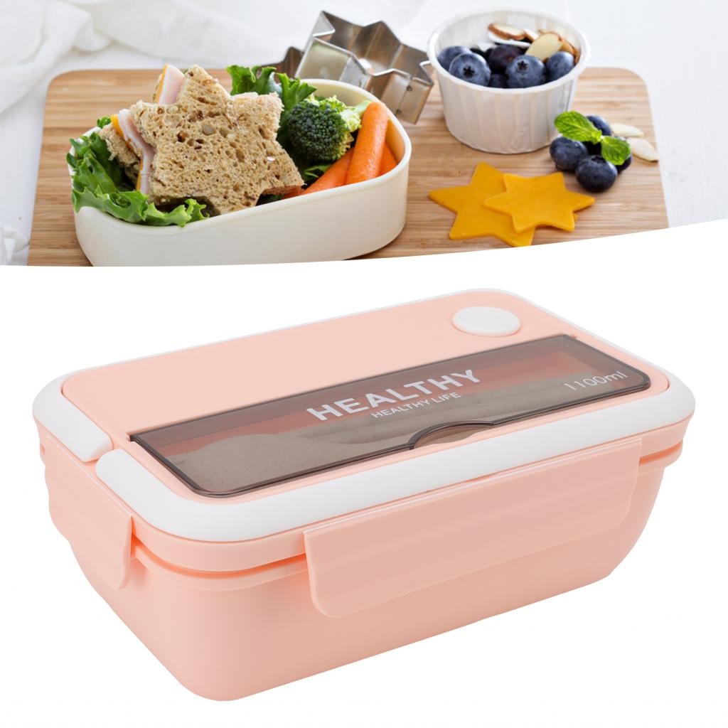 Kkala Lunch Box 1100ml LeakProof Salad Container with Chopsticks for ...