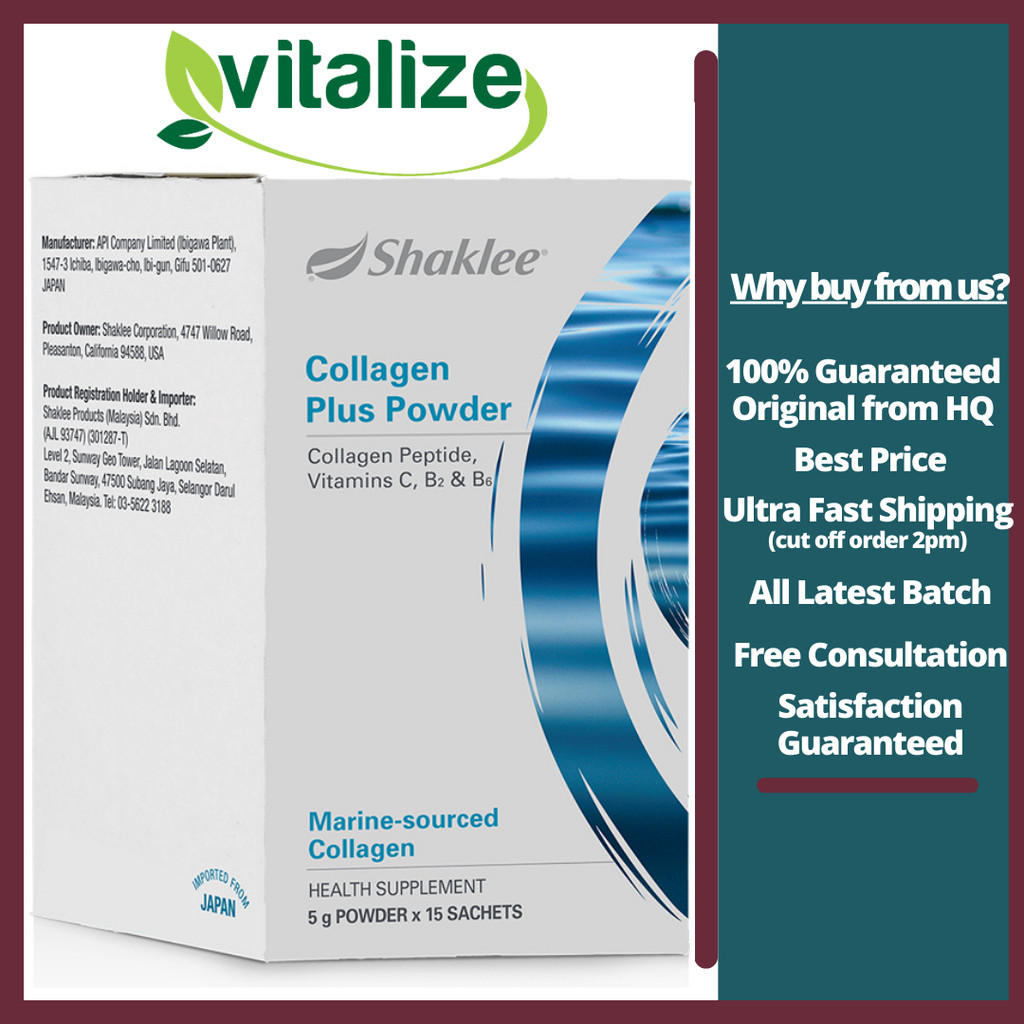 (Exp: July 2026) COLLAGEN PLUS Powder 15sachets/Box New Batch Fast ...