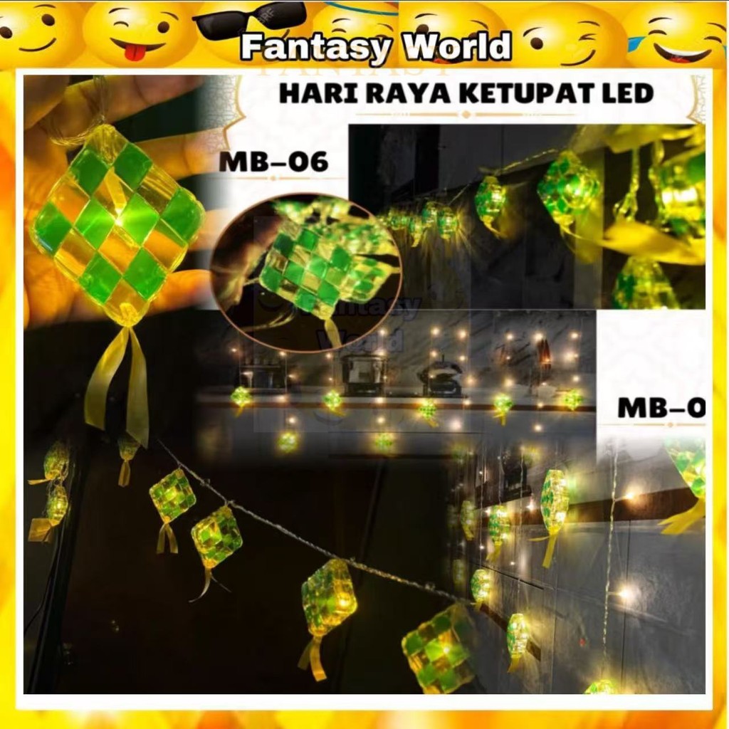 [RAYA 2025] 10L/20L 55/80mm Crystal Ketupat LED Chasing Decoration ...