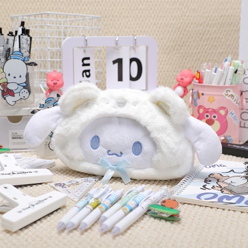 Sanrio New Ins Afraid of Chagou Cinnamoroll Babycinnamoroll Pencil Case ...