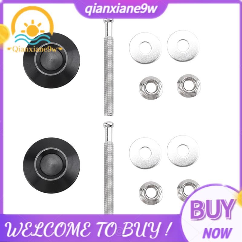 2 PCS Push Button Quick Release Hood Bonnet Pins Lock Clip Car Bumper ...