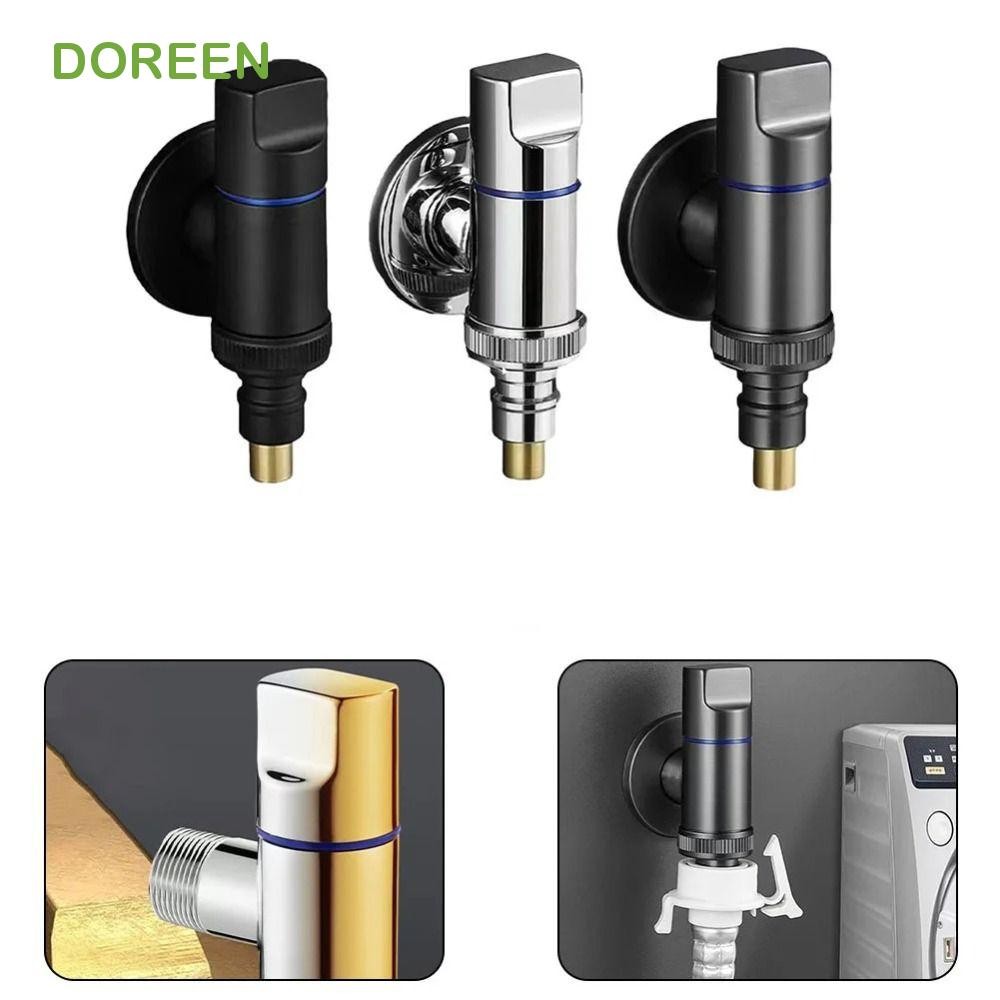 DOREEN Faucet, Multi-function Wall Mounted Washing|Tap, Angle Valve Dual Control G1/2 Brass ...