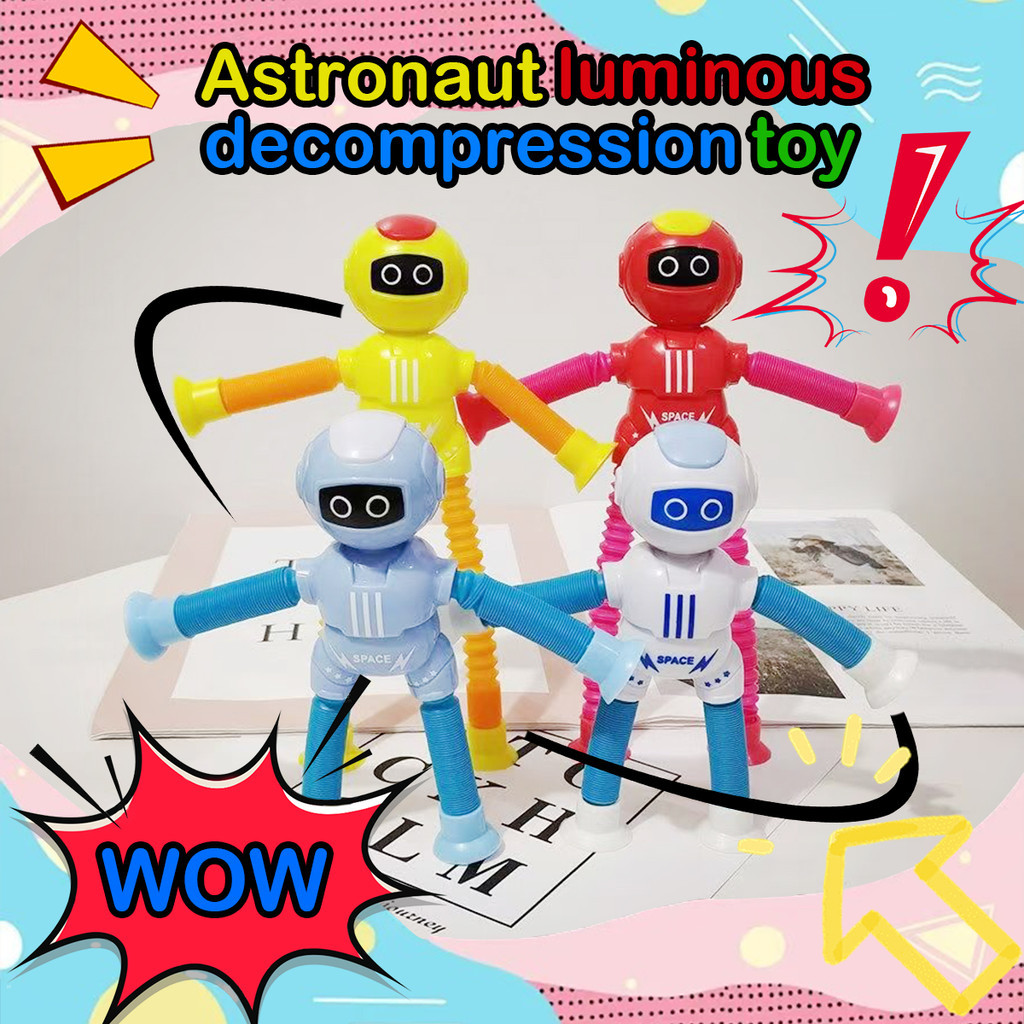 NEW Luminous versatile robot telescopic tube children's stretching ...