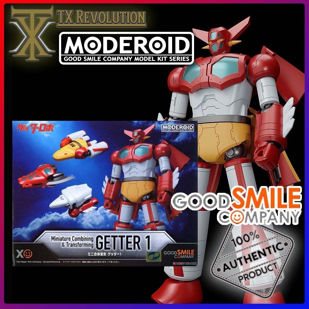 Good Smile Company Getter Robo MODEROID Miniature Combining & Transforming Getter 1 蓋特機器人 迷你合體變形 ...