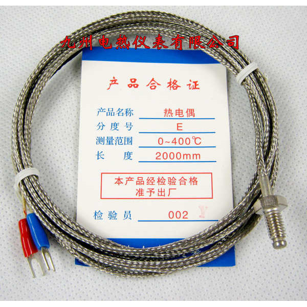 M6 Screw Type Thermocouple K Type E Type M8 Thermal Resistance ...