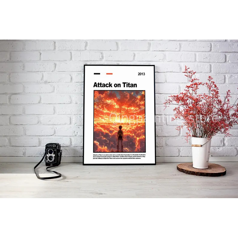Attack On Titan Poster, AOT Anime Print, Anime Poster, Anime Manga Art ...