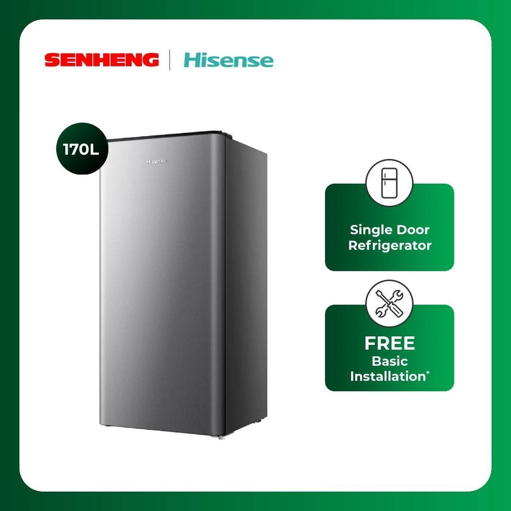 Hisense 170L Single Door Refrigerator RR197D4AGN1 | Shopee Malaysia