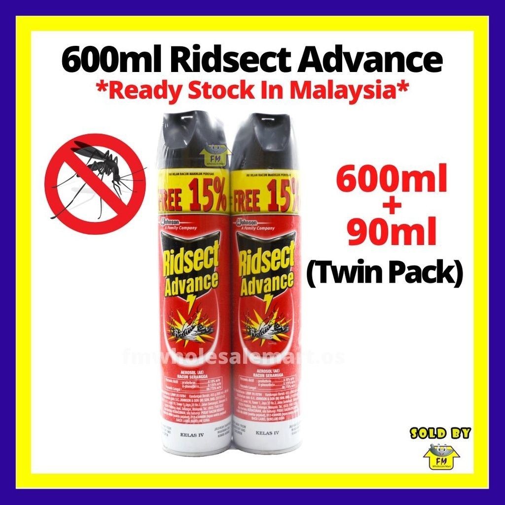 600ml Ridsect Advance Aerosol (Twinpack) FOC 15% | Shopee Malaysia