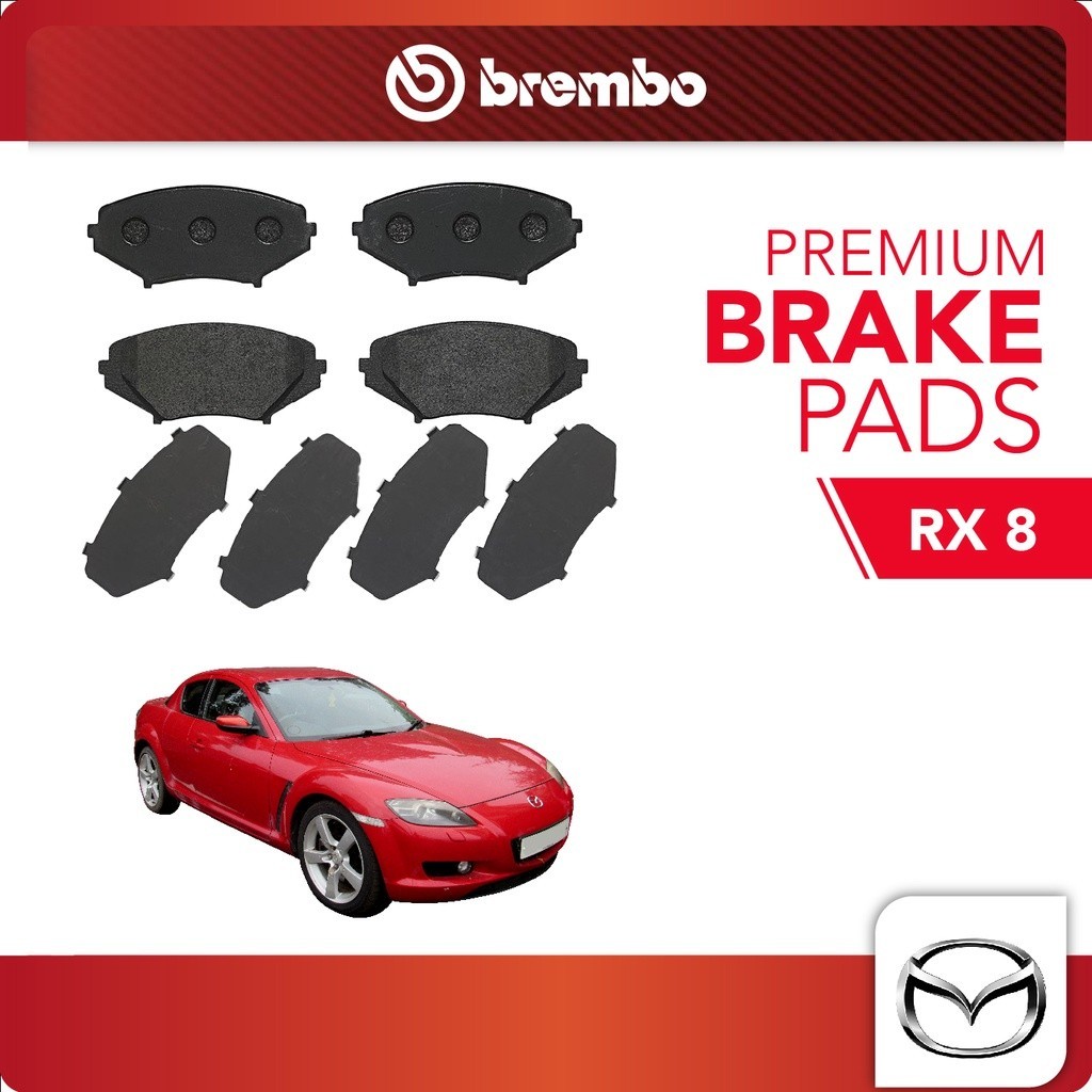 BREMBO Front Brake pads (1 set) For Mazda RX8 | Shopee Malaysia