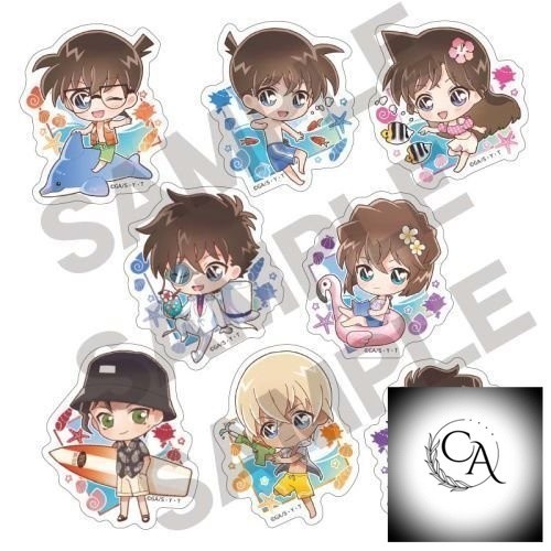 (3CM) Standee model DETECTIVE CONAN ver BEACH Famous DETECTIVE acrylic ...