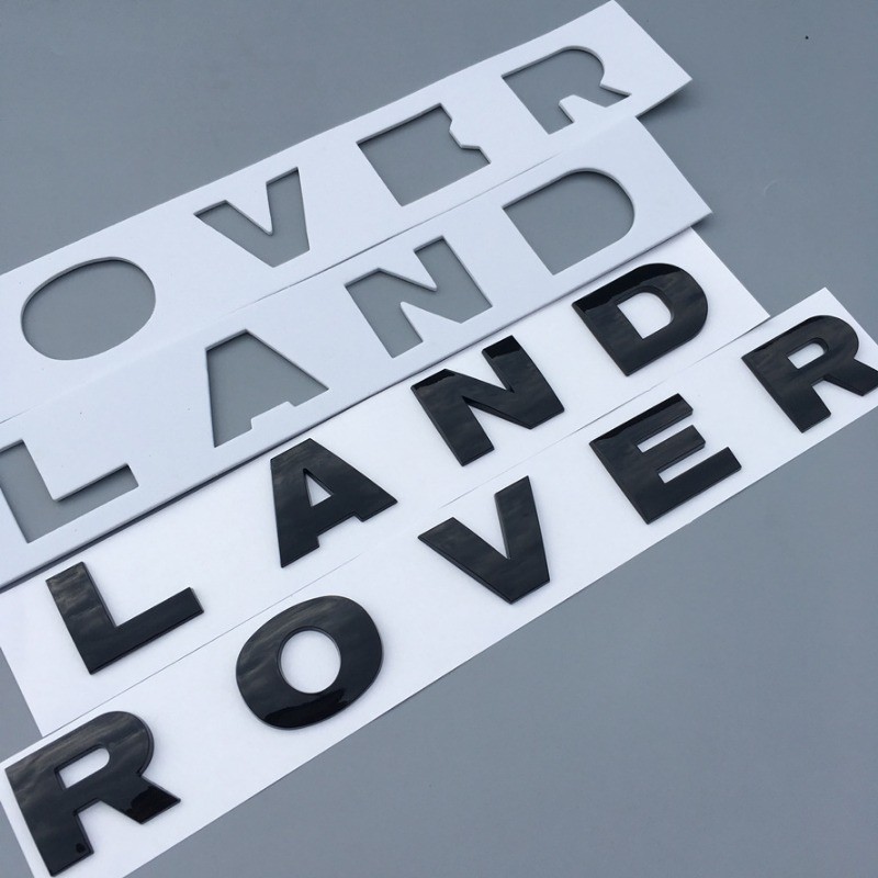 Land Rover Hood Logo Lettering Car Rear Badge Body Sticker | Shopee ...