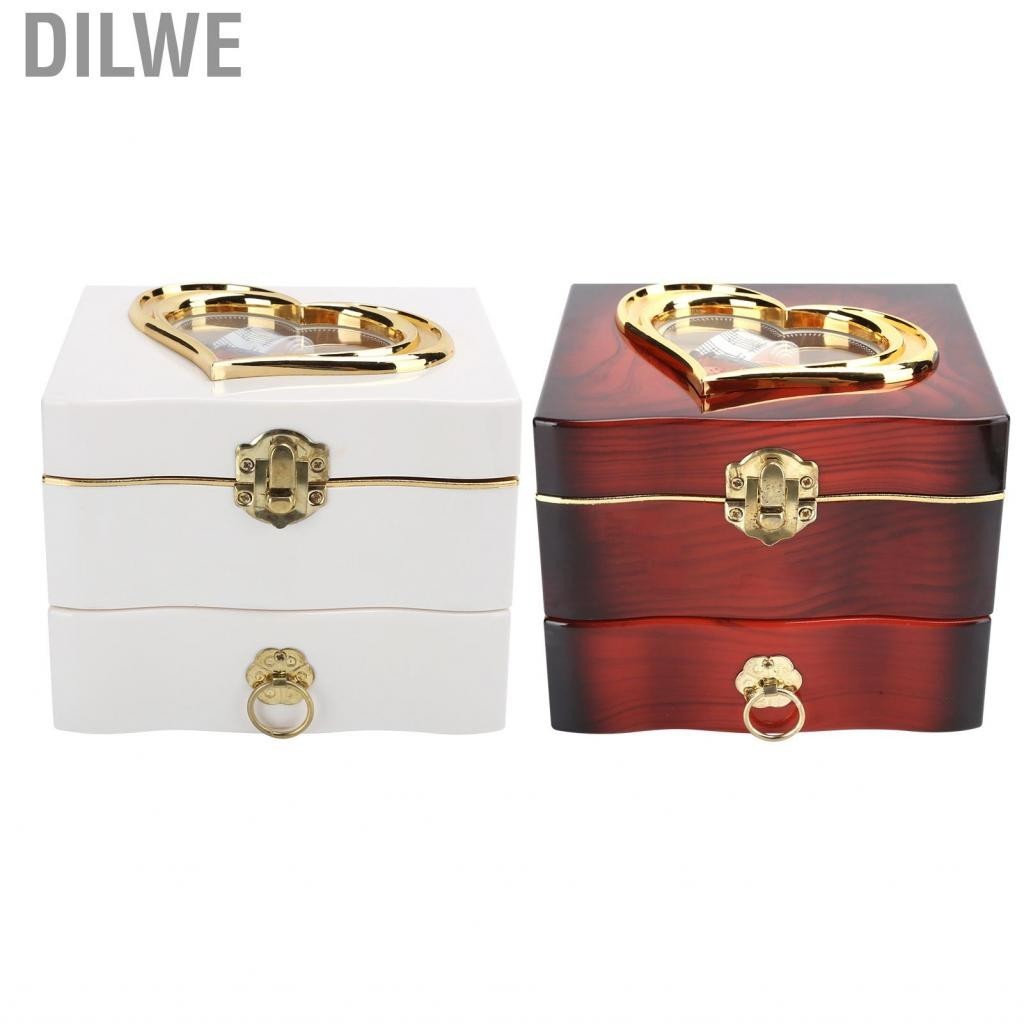 Dilwe Classic Rotating Dancer Music Box Clockwork Hand Crank Women ...