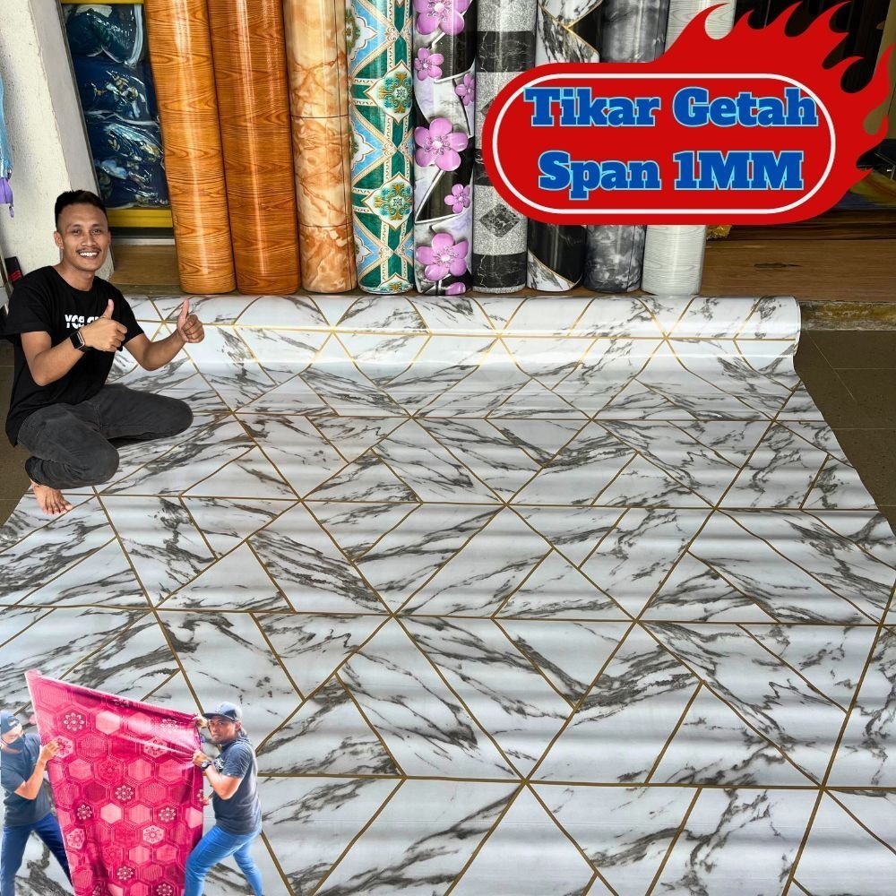 Tikar Getah Span Harga Kilang 1 roll ( 20 meter x 1.83m x 1mm ) Lapisan ...