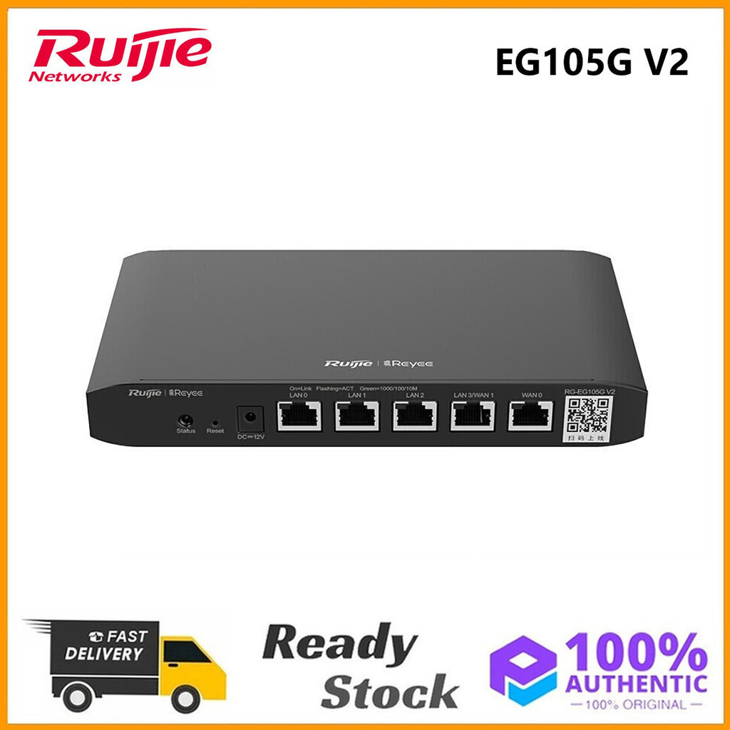 Original REYEE Ruijie RG-EG105G V2 5-Port Dual WAN Gigabit Cloud Managed Router | Shopee Malaysia