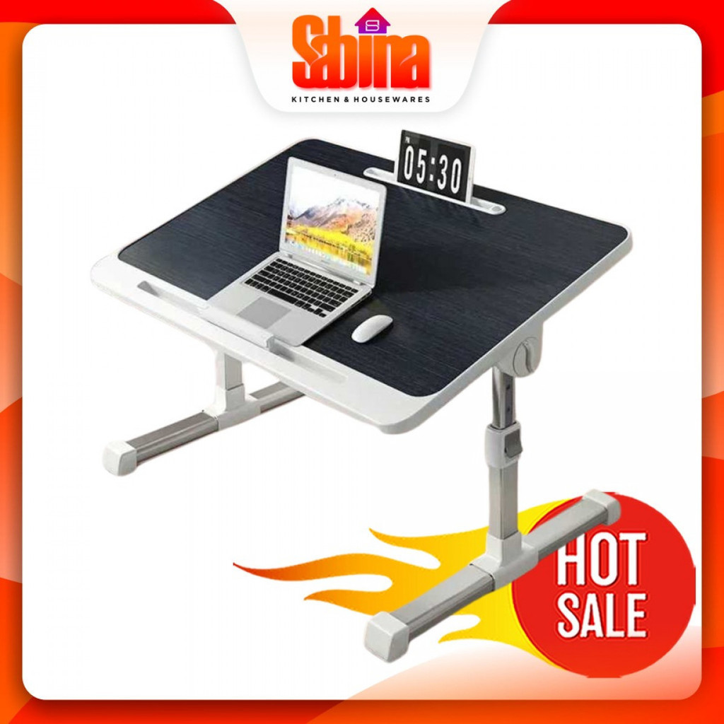 Folding Laptop Study Folding Table Foldable Bed Table Height Adjustable ...
