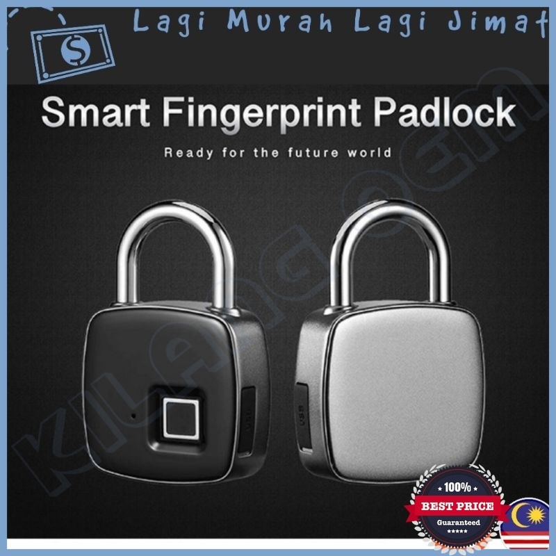 Smart Fingerprint Lock Padlock IP65 Smartlock Keyless Lock For Gate ...