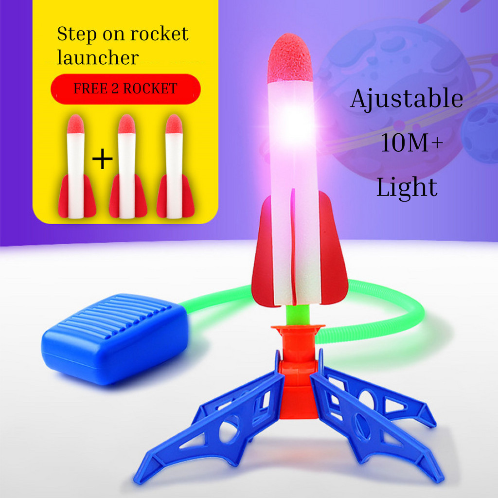 Rocket Toys For Kid Air Rocket Foot Pump Launcher Toys Outdoor Sport ...