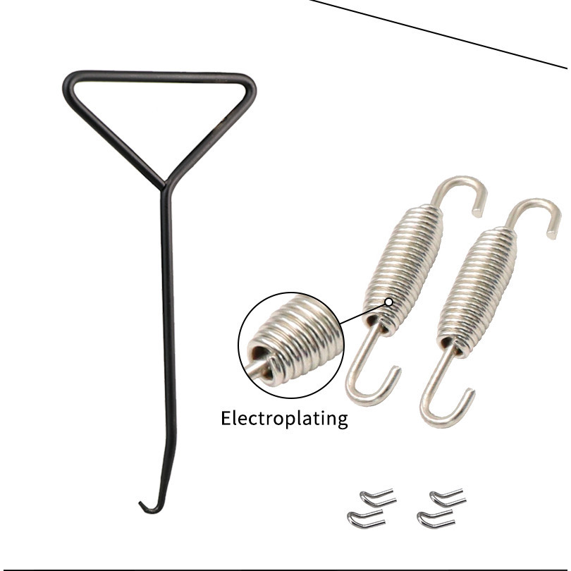 7Pcs Stainless Steel Motorcycle Exhaust Pipe Muffler Mounting Spring ...