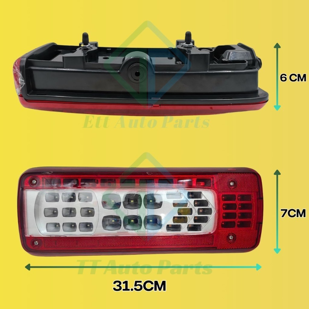 LED LIGHTING TAIL LAMP 24V VOLVO FM V2 V3 SIGNAL/ BRAKE LAMPU / REVERSE ...