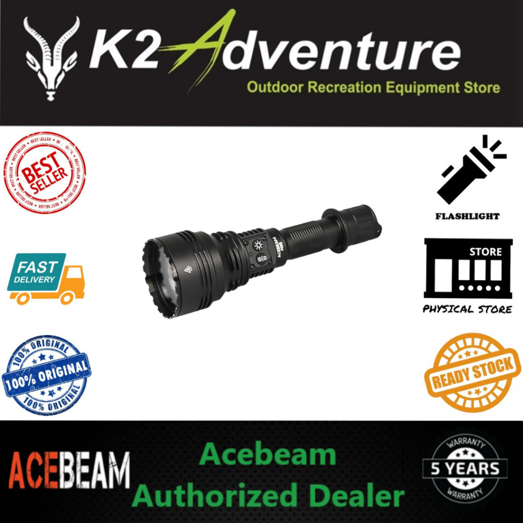 Acebeam W35 LC DEL Zoom LEP Cool White 800 Lumens USB-C Rechargeable ...