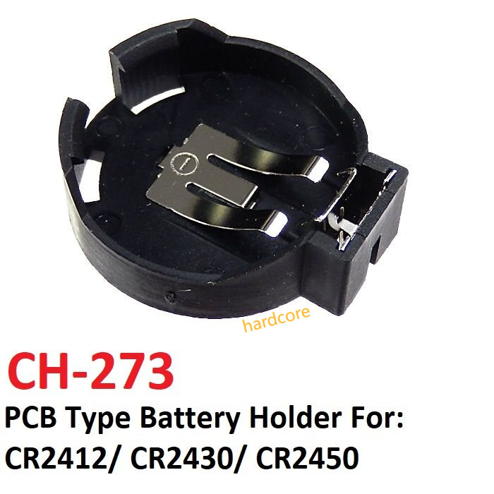 Cr2450 CR2430 CR2412 3V Button Battery Holder Coin Cell Holder Socket ...