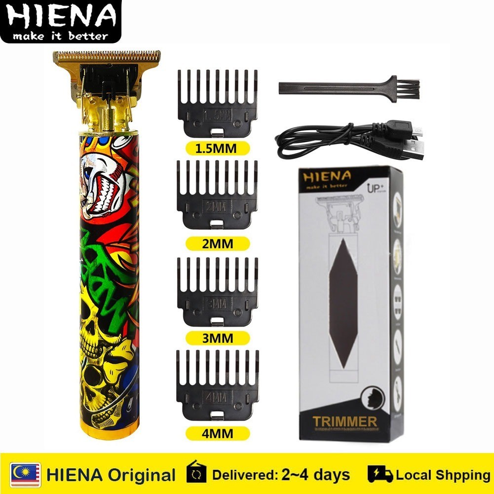 HIENA Hair Trimmer T Blade All-metal Cordless T9- Professional Hair ...