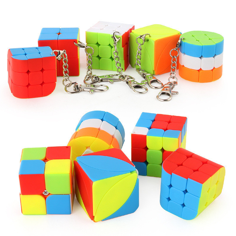 2x2x2 3x3x3 Pyramid Skew X-Cube Ivy Cube Keychain Smooth Magic Cubes ...