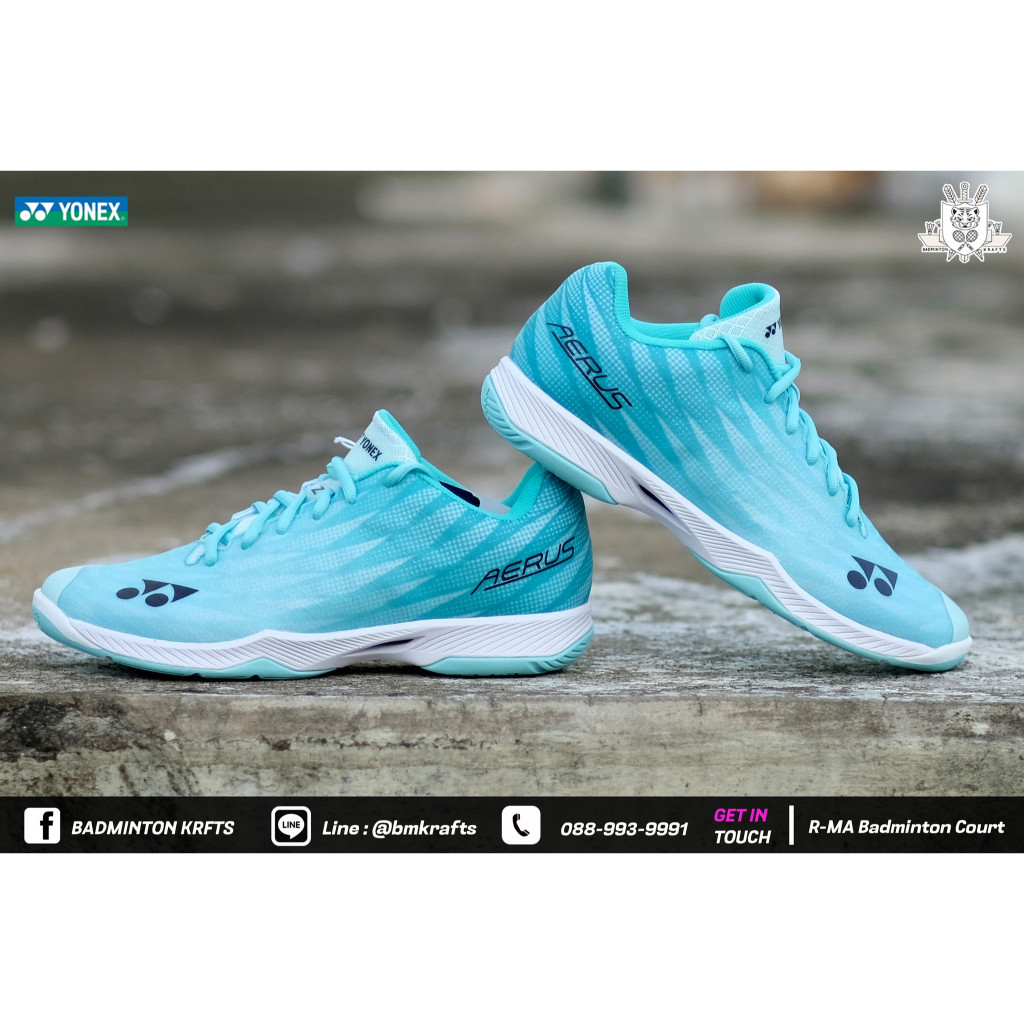 Yonex AERUS Z WOMEN Badminton Shoes (Mint) | Shopee Malaysia