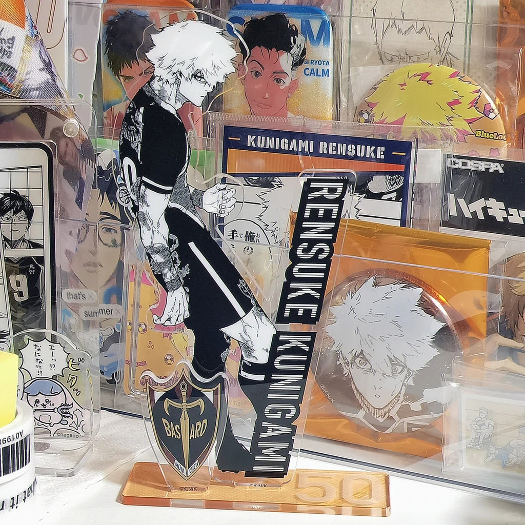 Blue Lock Black White Manga Style Acrylic Stand Kunigami Rensuke Anime ...