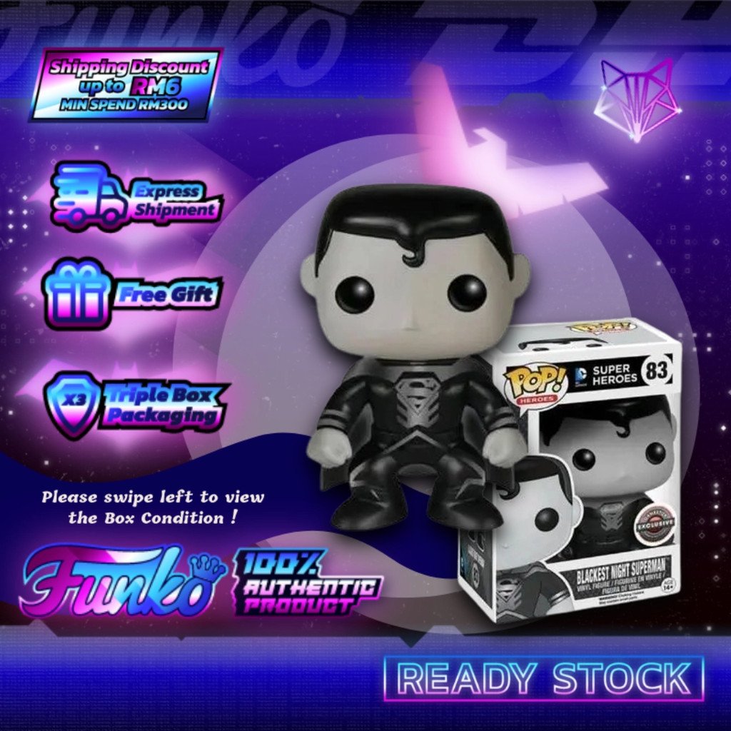 🦊[ 𝐑𝐄𝐀𝐃𝐘 𝐒𝐓𝐎𝐂𝐊 ]🦊 𝐅𝐔𝐍𝐊𝐎 𝐏𝐎𝐏 ! DC : Super Heroes Blackest Night Superman ...
