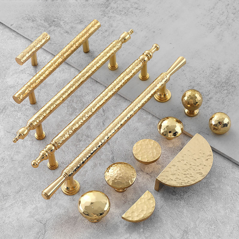 French Style Golden Brass Cabinet Handles Round Ball Handle for ...