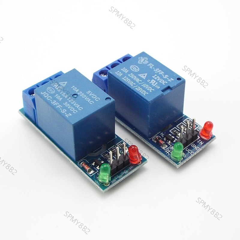 Low Level Trigger 1 Channel DC 5V Relay Module Interface Board Shield 1 Way DC 12V Relay Module ...