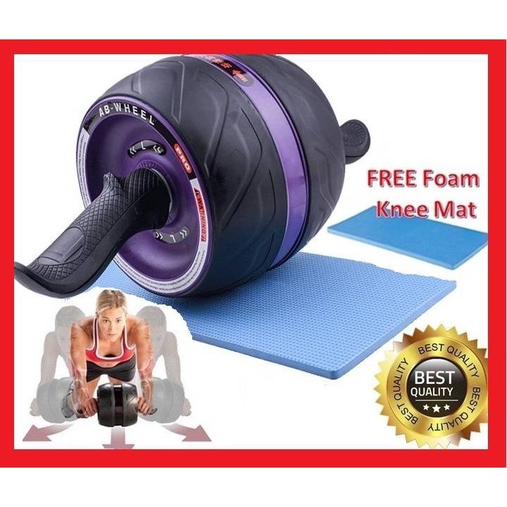 AB CARVER PRO ABDOMINAL CORE EXERSISE ROLLER WHEEL/ WORKOUT GIANT ...
