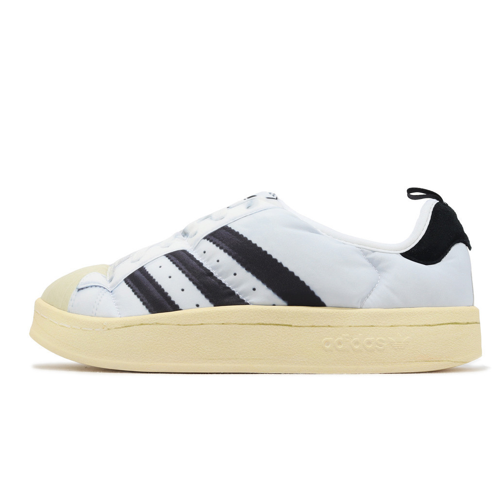adidas Casual Shoes Puffylette White Black Cream Sole Clover Men's ...