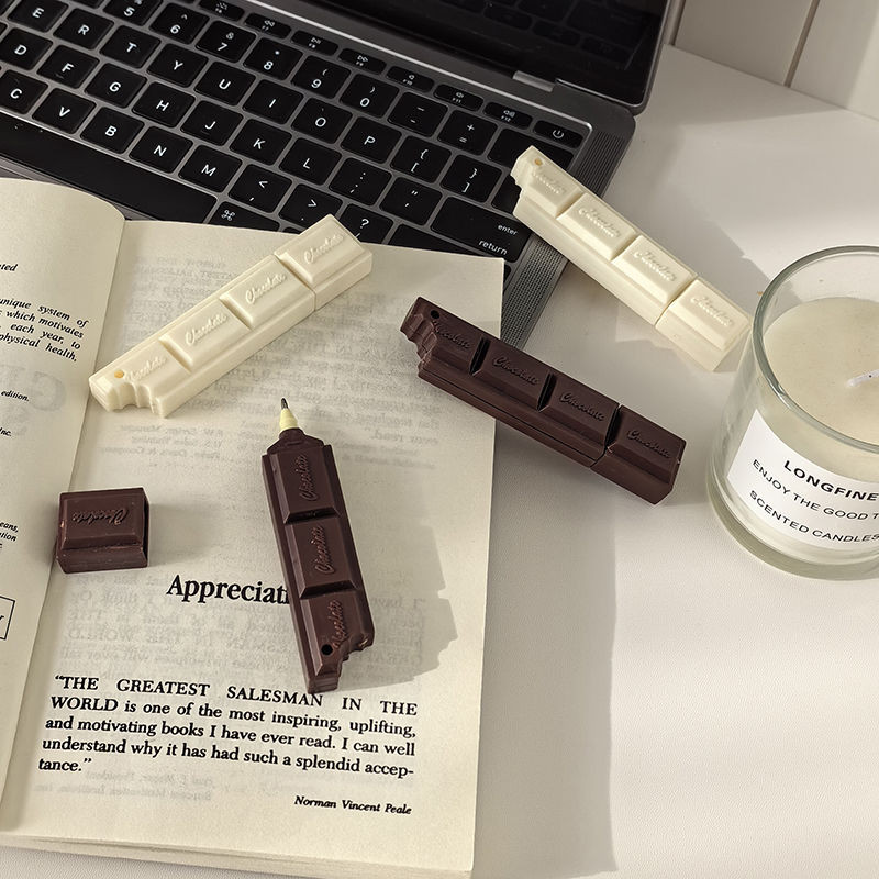 Cute Chocolate Ballpoint Pen Cartoon Food Design Pens For Students ...
