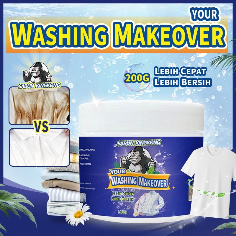 Sabun Kingkong Makeover Fabric Remove Dirty Yellow Stains Laundry ...