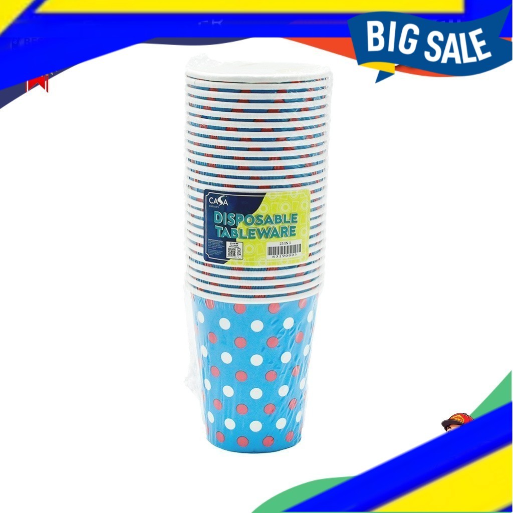 (25pcs) Cawan Kertas Kenduri, Parti, Birthday Disposable Paper Cup ...