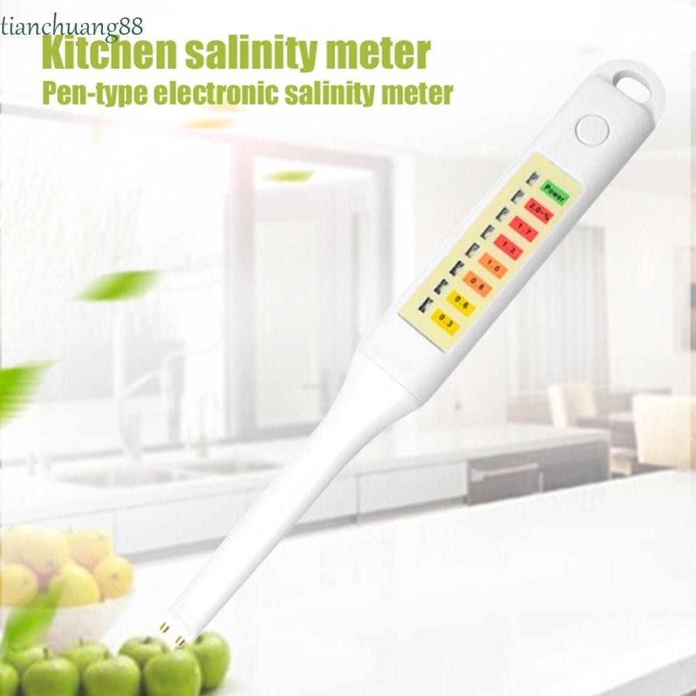 TIANCHUANG Salinity Tester Pen Food Salinometer 0.3%-2.0% LED ...