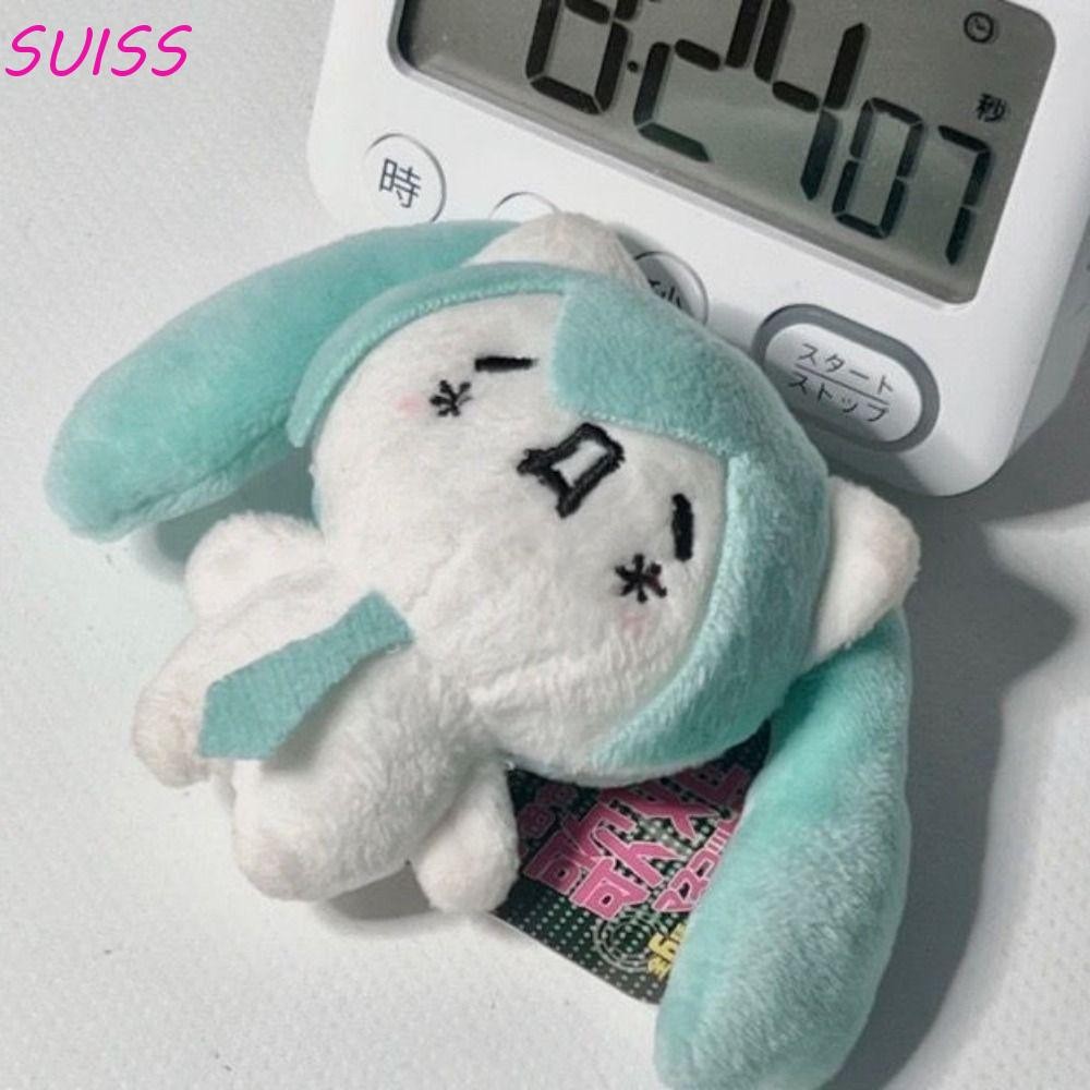 SUISS Snow Miku Plush Keychain, Fluffy Soft Bandai Hatsune Miku Doll ...