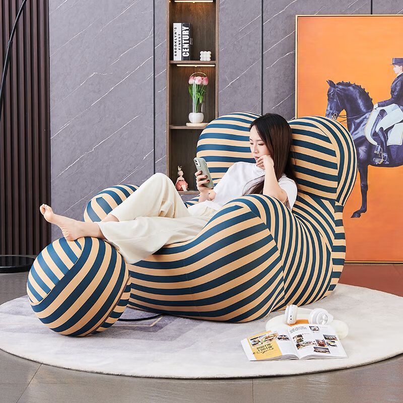 Tea Mu Italian Style Single-Seat Sofa Chair Living Room Hydrangea ...