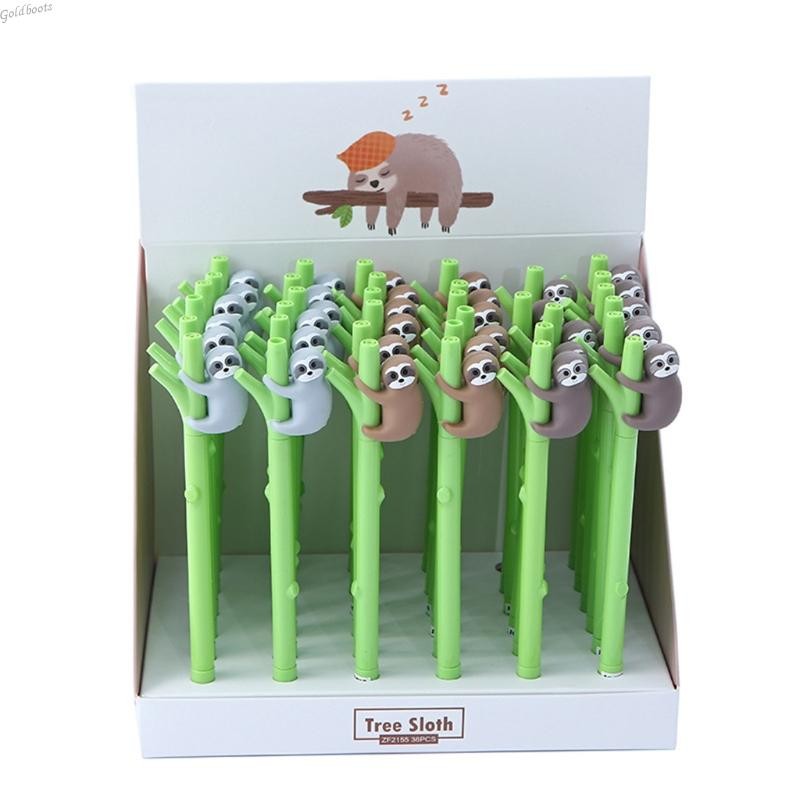 GB 3pcs Pack 3D Sloth Gel Pen Refillable Gel Pen 0 5mm Refills for ...