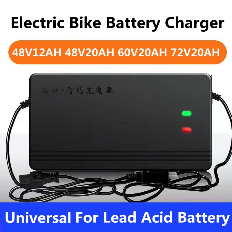 48V 12AH 48V 20AH 60V2 0AH 72V 20AH 36V 12AH Electric Bike Ebike charger Bicycle Battery Charger ...